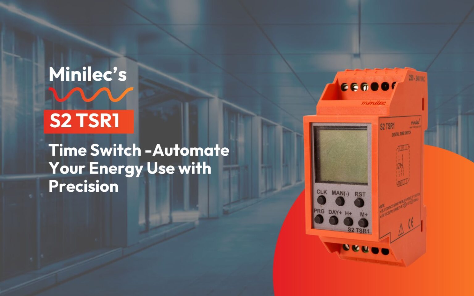 Minilec S2 TSR1 Time Switch -Automate Your Energy Use with Precision ...
